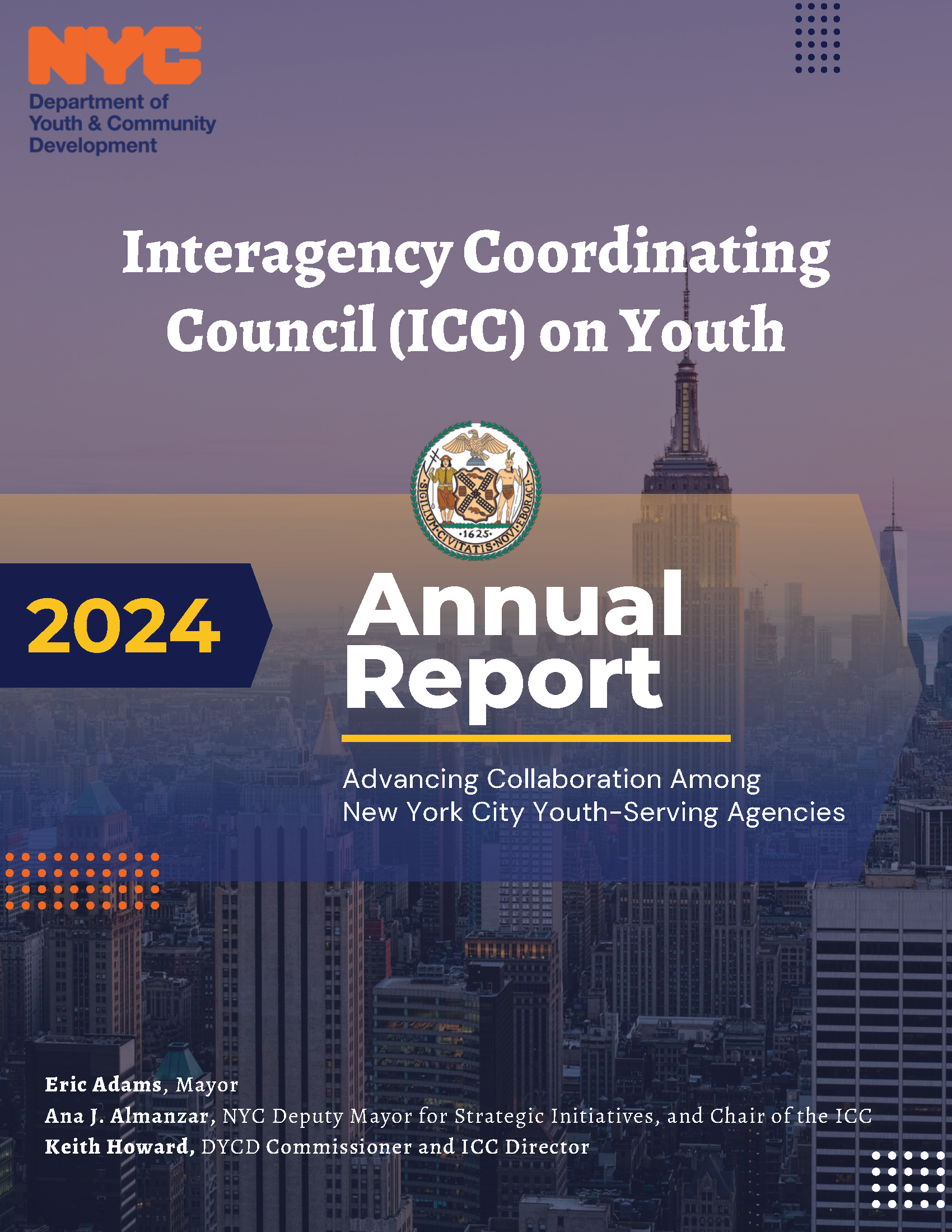 Interagency Coordinating Council (ICC) on Youth Publications - DYCD