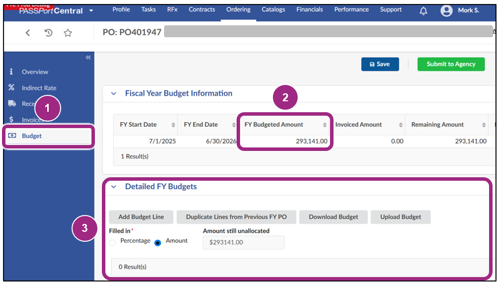 Set Up Your Fiscal Year Budget | MOCS